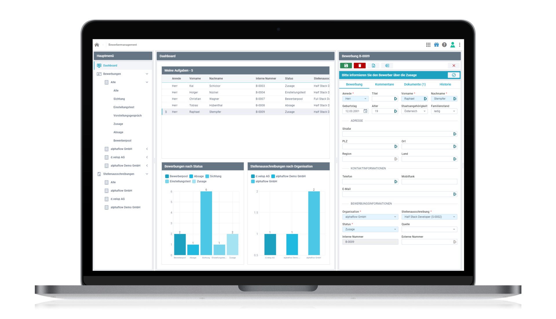 alphaflow | Bewerbermanagement | d.velop store